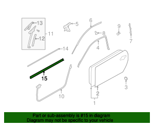 2008-2015 Infiniti Lower Seal 80838-JL00A | Infiniti Parts Online