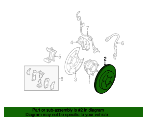 2006-2015 Mazda 5 OEM NEW 2006-2015 Mazda 5 Grand Touring Rotor Plate ...