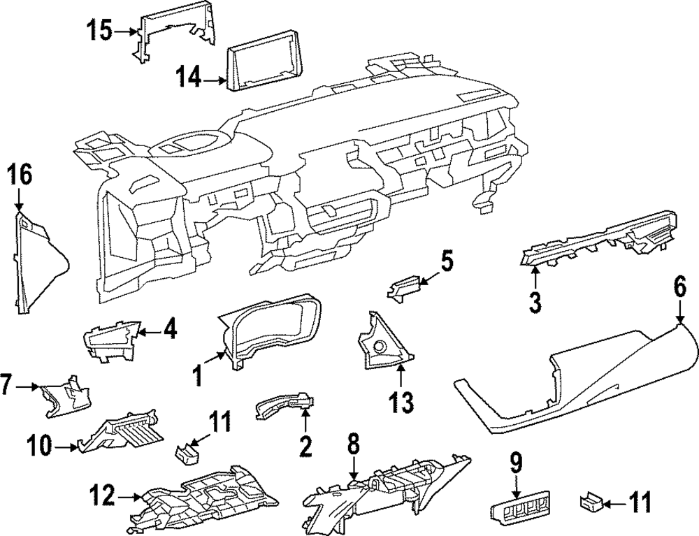 2022-2024 Toyota Corolla Cross Side Panel 55318-0A080-C0 | Toyota Parts ...