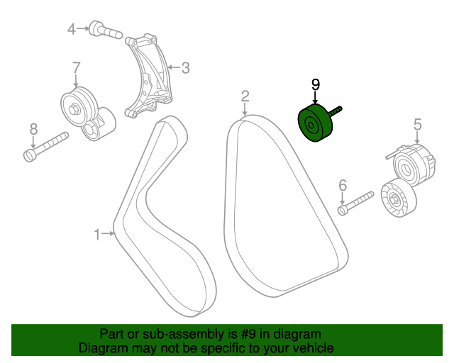 2011-2018 Porsche Idler Pulley 958-102-118-01 | OEM Parts Online