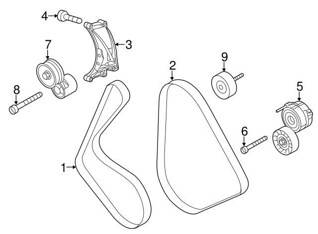 2011-2018 Porsche Serpentine Belt 958-102-251-00 | OEM Parts Online