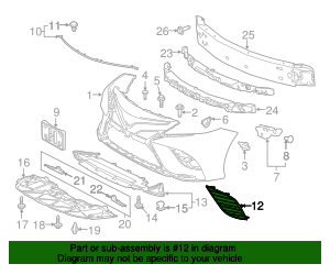81482-06170 - Grille (Left) - 2018-2020 Toyota Camry | OEM Genuine ...