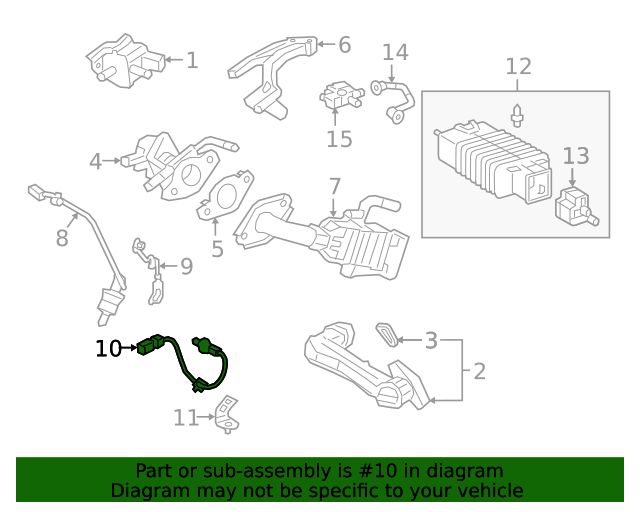2018-2022 Toyota Oxygen Sensor 89467-33210 | OEM Parts Online
