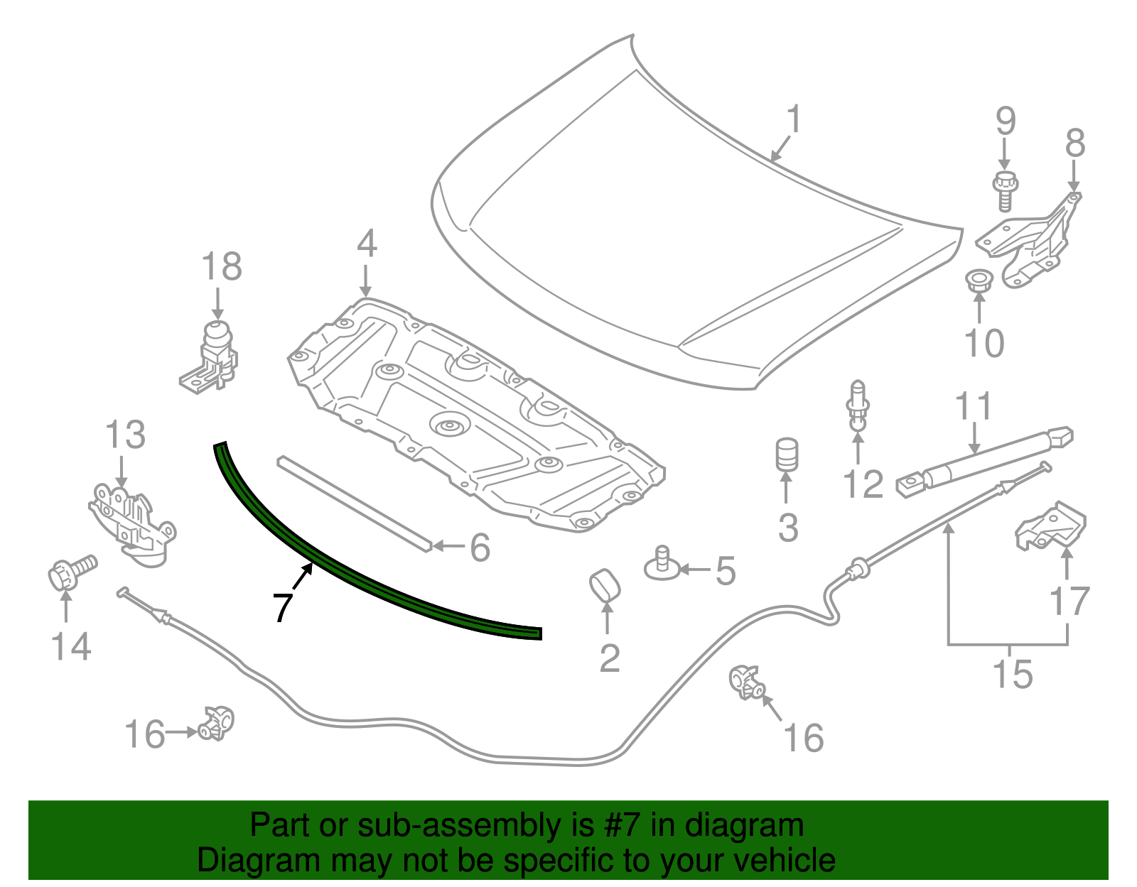 2021-2024 Nissan Armada Front Weather-Strip 65820-6JF0A | Sullivan ...
