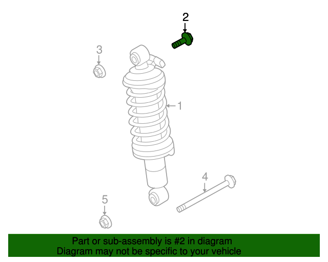 2000-2015 Audi Shock Assembly Upper Bolt N-104-280-02 | OEM Parts Online