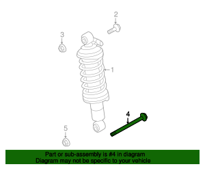 2008-2024 Audi Shock Assembly Lower Bolt N-107-169-01 | AutoNationParts.com