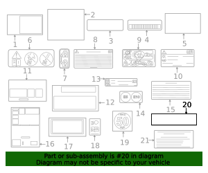 000-584-38-09 - Caution Label 2018-2020 Mercedes-Benz | Mercedes-Benz ...