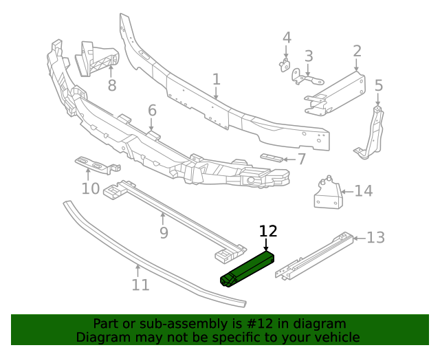Genuine BMW 51-11-7-459-891 | Front Bracket | FREE Shipping on Most ...