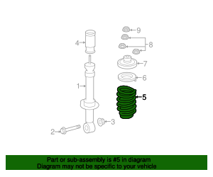 Genuine OEM Ford Part - Coil Spring AL1Z-5560-E | Genuine OEM Ford ...