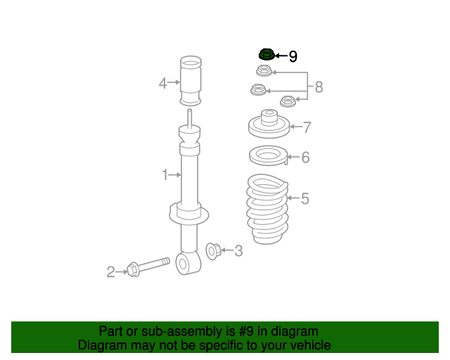 2007-2020 Ford Top Nut -W712134-S440 | TascaParts.com