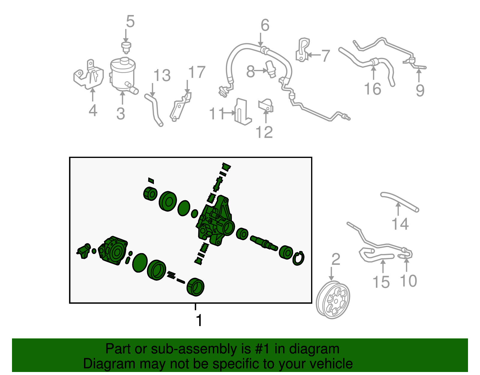 2007-2011 Honda Civic Power Steering Pump 56110-RNA-315 | Cheaper Honda ...