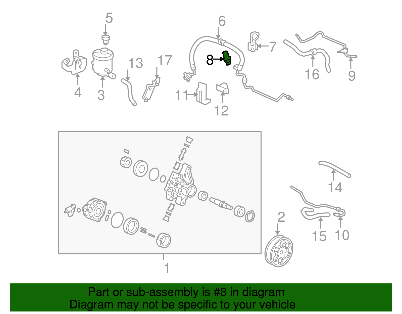 56490-PLA-A01 - Pressure Switch 2002-2017 Honda | Honda Parts Online