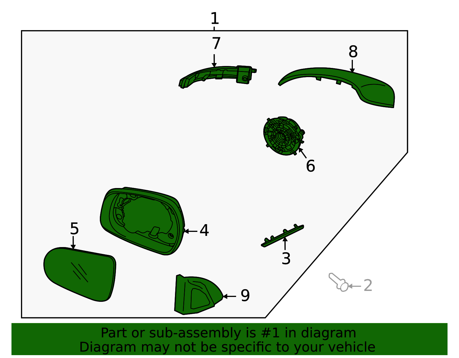 2021-2025 Kia Sorento Mirror Assembly 87610-P4111 | Retail Performance ...