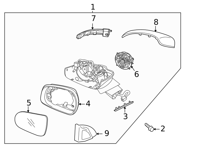 2021-2024 Kia Sorento Mirror Glass 87611-R5010 | TascaParts.com