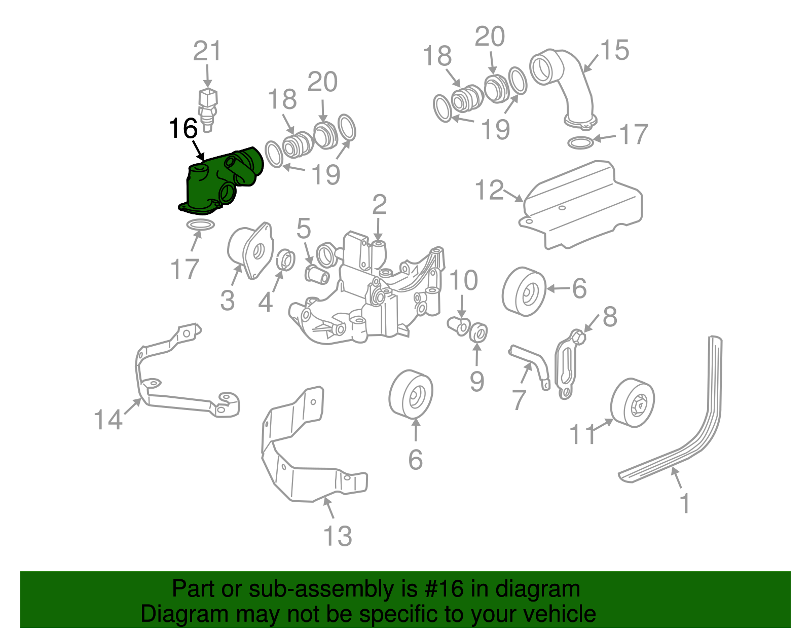 2001-2005 Porsche 911 Engine Coolant Pipe 996-106-725-71 | Gaudin ...