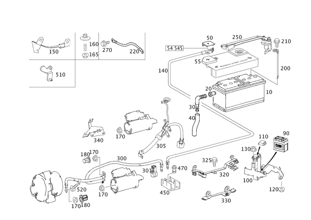 211-540-79-07-64 - Wiring Harness Mercedes-Benz USA Parts