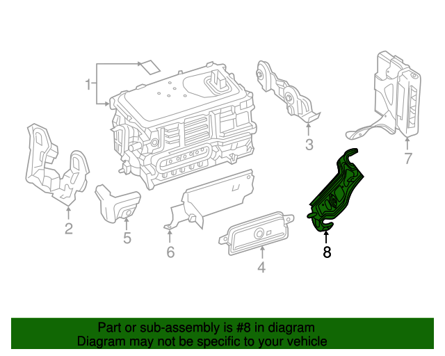82715-06Z40 - Drive Motor Battery Pack Control Module Bracket - 2018 ...
