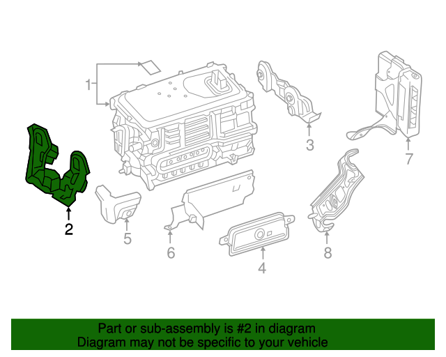 2018-2023 Toyota Bracket G9214-33040 | Toyota Parts Center