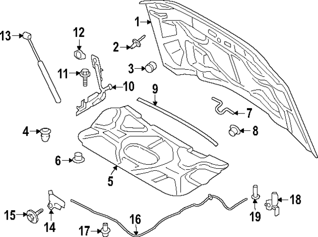 2023-2024 Ford Release Cable PC3Z-16916-A | QuirkParts