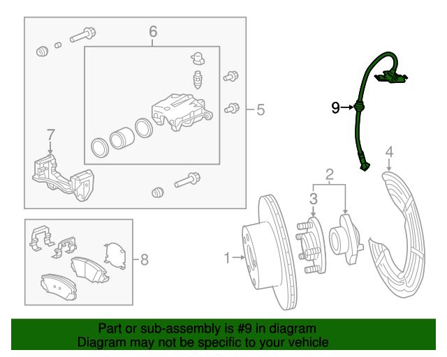 92265259 GM Brake Hose | GM Parts Store