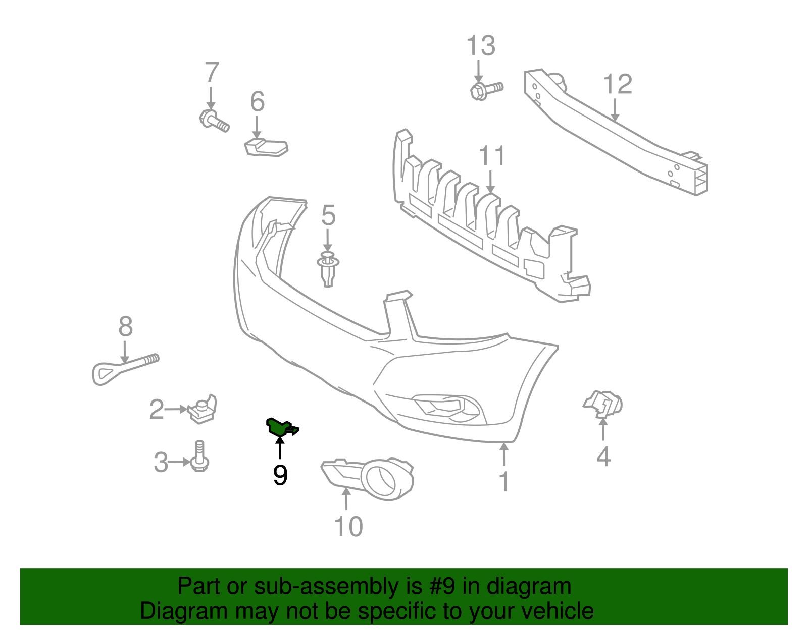 Genuine Toyota Tow Hook Hole Cover part# 52127-48906 for 2008-2010 ...