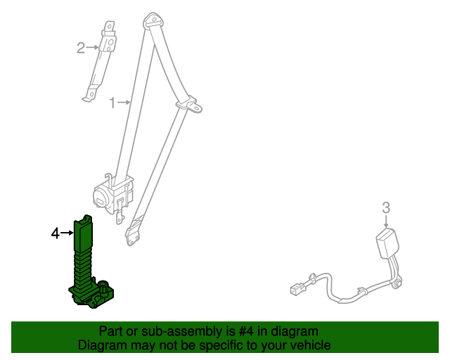 2017-2022 Hyundai Ioniq Pre-Tensioner 88841-G2000-TRY | OEM Parts Online