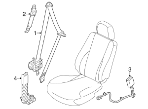 2017-2022 Hyundai Ioniq Pre-Tensioner 88841-G2000-TRY | OEM Parts Online