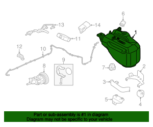 2017-2019 Jaguar F-Pace Tank Assembly T4A30477 | OEM Parts Online