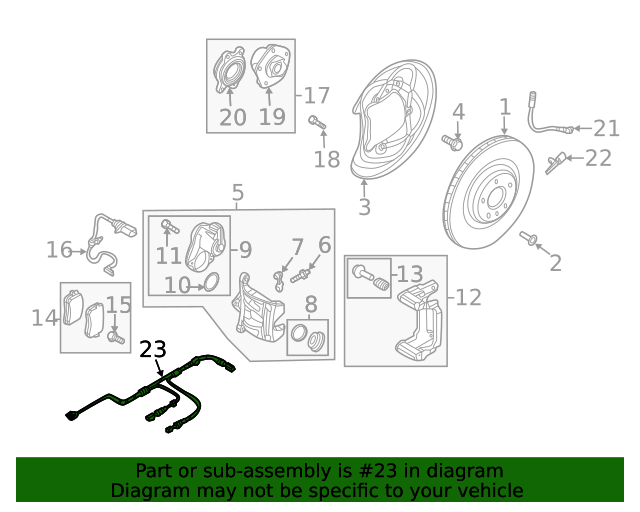 4K0-972-253-A - ABS Sensor Wire 2019-2023 Audi | Audi OEM Parts