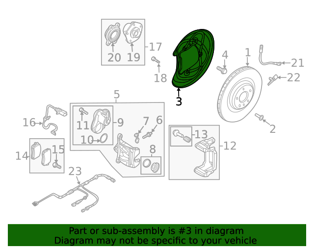 2018-2020 Audi Splash Shield 80A-615-612-B | OEM Parts Online