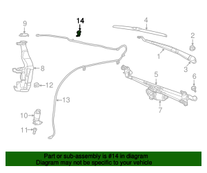 2011-2022 Jeep Washer Nozzle 68260443AA | TascaParts.com