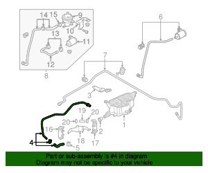 2013-2016 Audi Q5 Vent Tube 8R0-201-997-H | Audi USA Parts