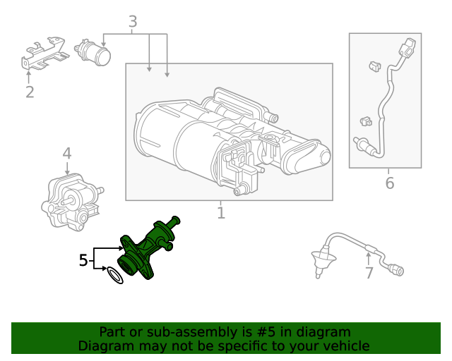 Genuine OEM Acura - Purge Valve Part# 36164-5AA-A01 | Acura Parts For Less