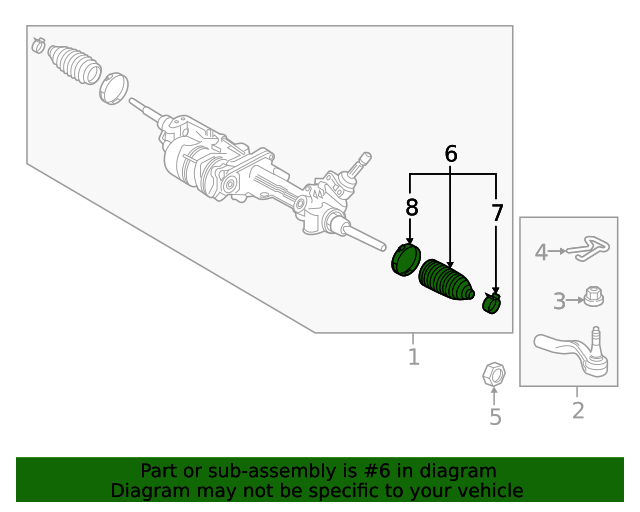 Toyota OEM Rack And Pinion Bellows Part# 45535-19005 | OEM Vehicle Parts