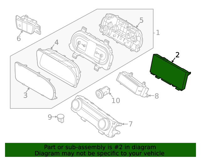 2022 Hyundai Tucson Cluster Assembly 94013-CW010 | OEM Parts Online
