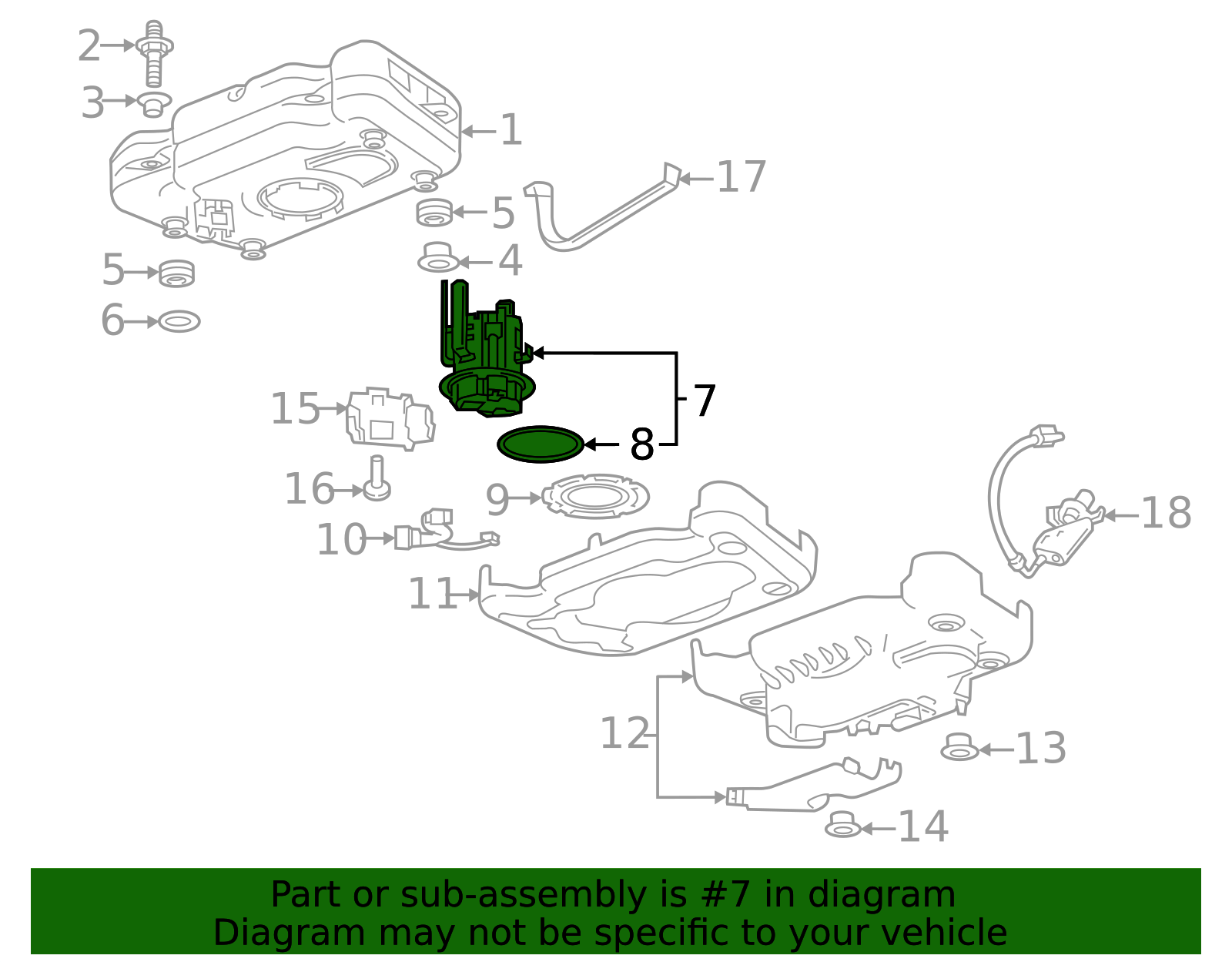 2019-2022 GM Emission Reduction Fluid Supply Pump Module 84499472 GM ...