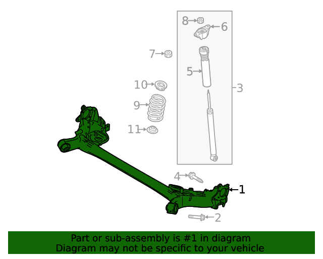 2016-2018 Mazda CX-3 Axle Torsion Rear Suspension D10H-28-B0XL ...