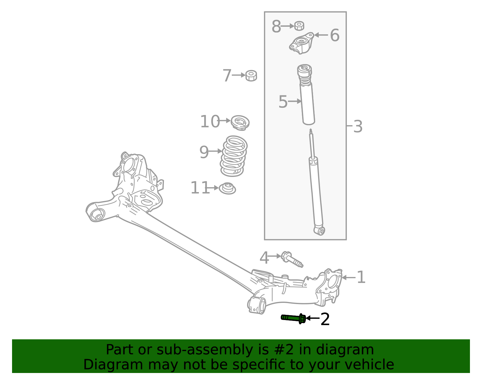 9YA0-21-455A - 2016-2021 Mazda CX-3 - Axle Beam Bolt | Mazda Part Direct