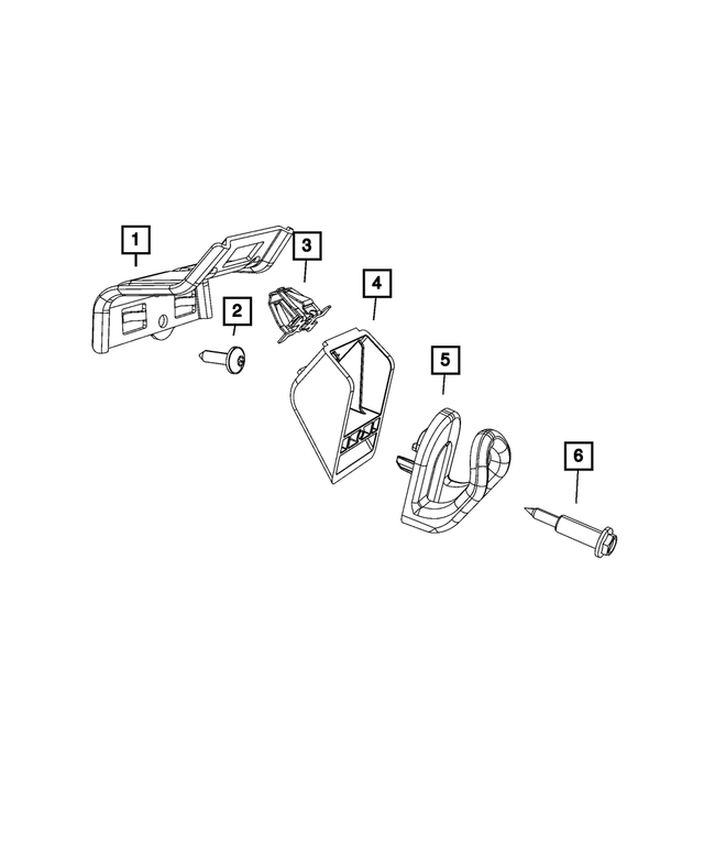 2019-2025 Ram 1500 Coat Hook Bracket, Left 68359301AA | Mopar eStore