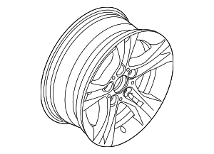 36116796247 - 2012-2019 BMW Wheel, Alloy (36-11-6-796-247) | BMW of ...