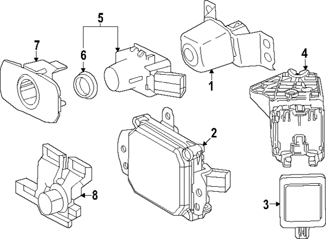 2024 Toyota Grand Highlander Mount Bracket 88215-0E030 | Toyota Parts ...