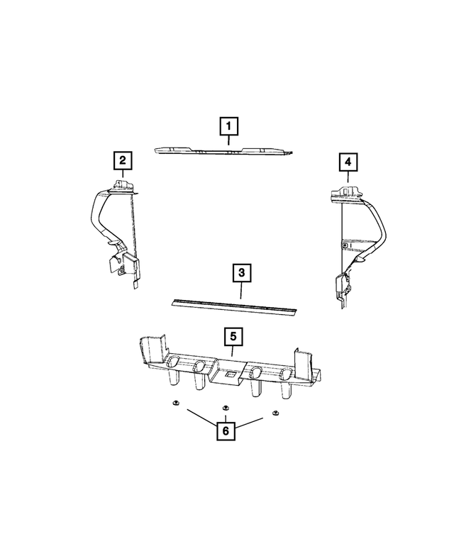 68328725aa - Air Inlet Baffle 2016-2022 Jeep | AutoNationParts.com