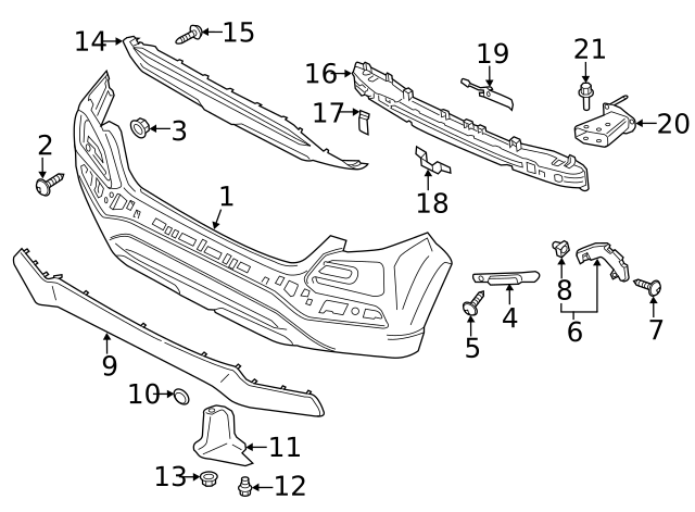 2018-2021 Hyundai Bracket Assembly Rear Bumper Side Left-hand 86613 ...