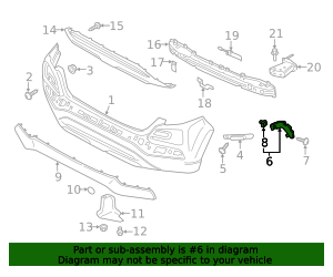 2018-2021 Hyundai Side Bracket 86613-J9001 | QuirkParts