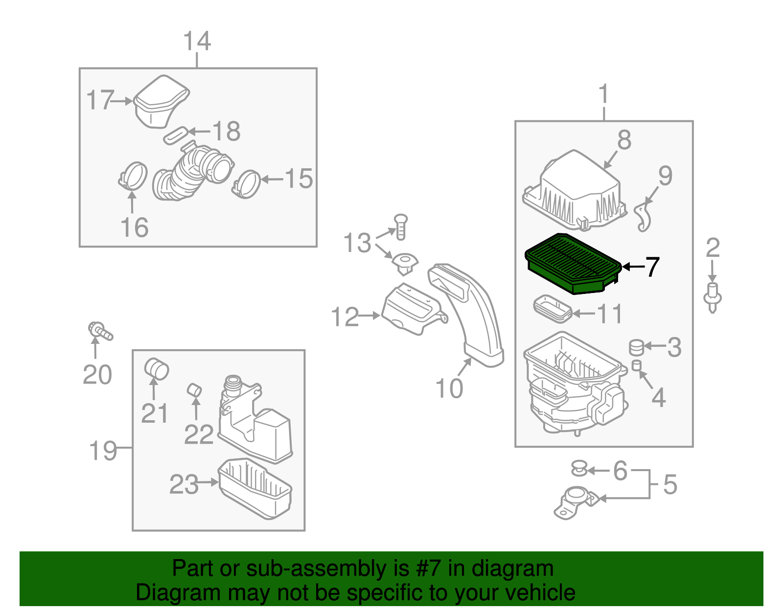 2010-2015 Hyundai Tucson Air Filter 28113-2S000 | Retail Performance ...