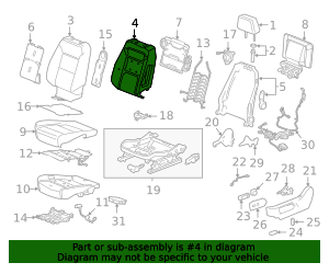 F Pad 86818251 | GMPartsDirect.com