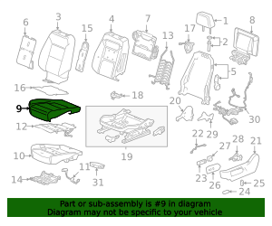 OEM GM Cushion Cover For 2021-2024 GM - Part No. 87822892 | Karl ...