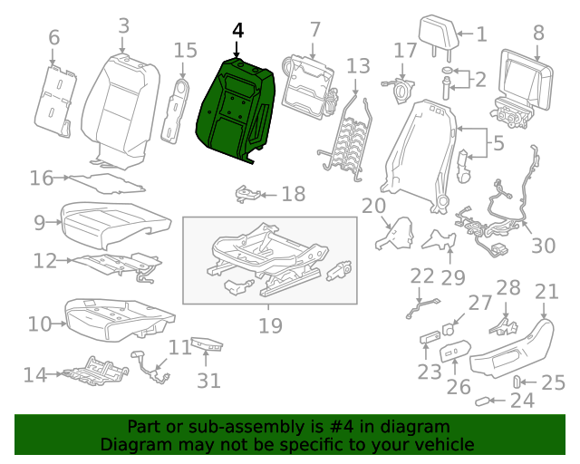 F Pad 86818251 | GMPartsDirect.com