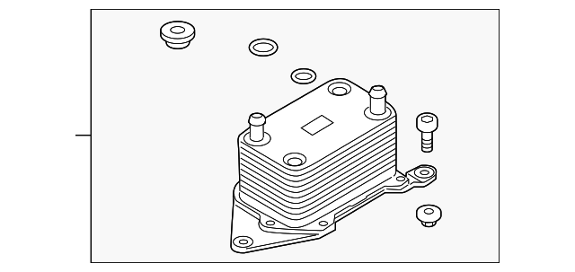 2008-2015 Audi R8 Oil Cooler 420-117-013-E | Audi USA Parts