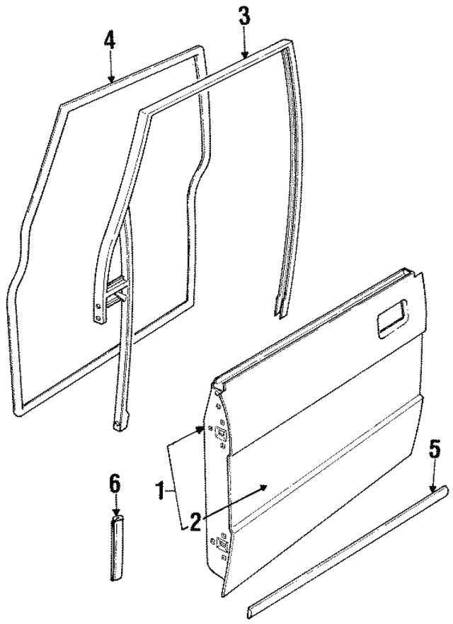 1988 Land Rover Range Rover Door Assembly STC477 | OEM Parts Online